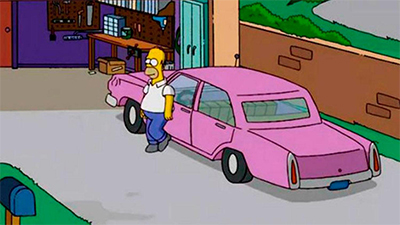 Revelaron cuál es el modelo de auto de Homero Simpson