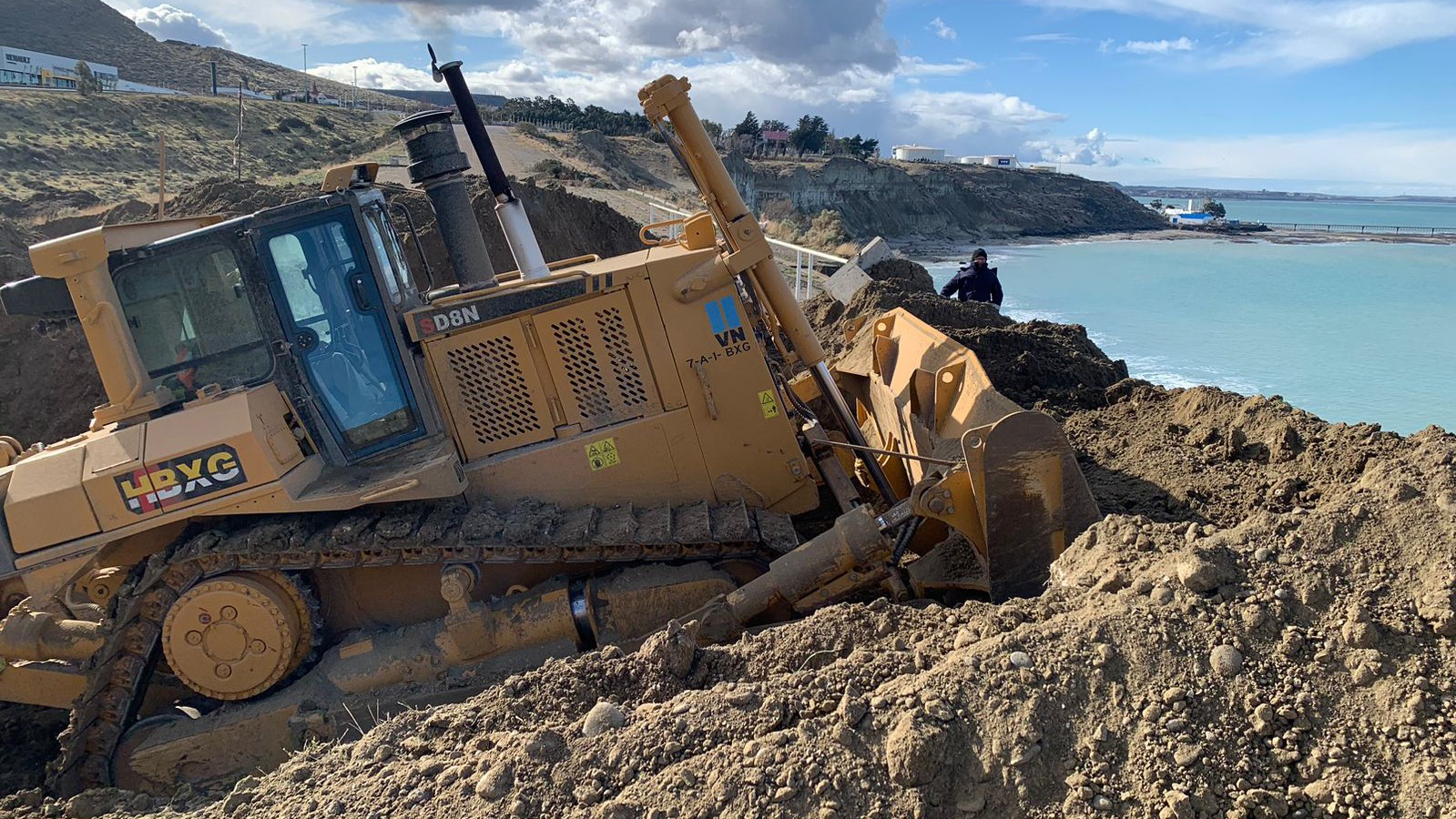 Iniciaron las tareas en Ruta 3 tras el desmoronamiento